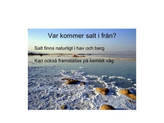 Salter | PPT | Chemistry | Science