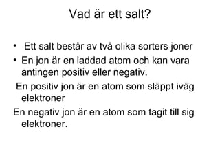 Salter | PPT | Chemistry | Science