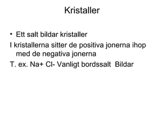 Salter | PPT | Chemistry | Science