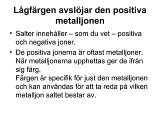 Salter | PPT | Chemistry | Science