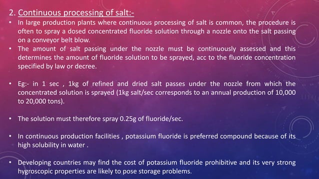 Salt fluoridation | PPTX