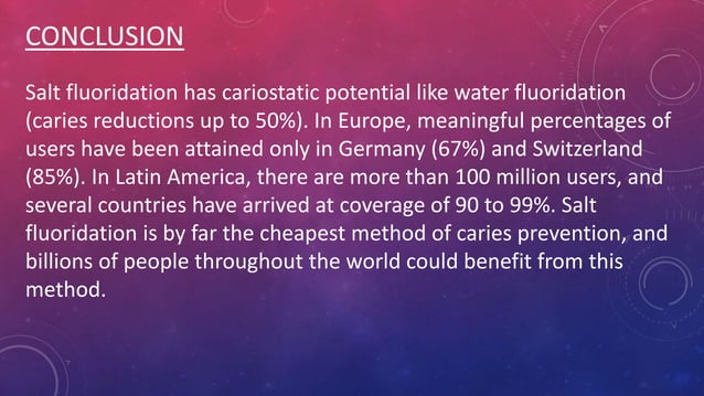 Salt fluoridation | PPTX