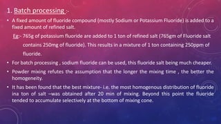 Salt fluoridation | PPTX