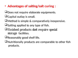 Salting of fish - Methods of fish preservation | PPTX