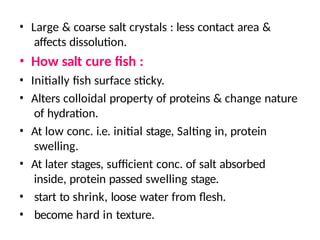 Salting of fish - Methods of fish preservation | PPTX
