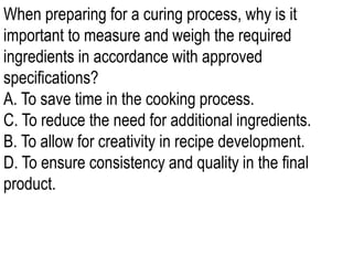 salting, curing, smoking summative.pptx | Cooking | Food & Drink