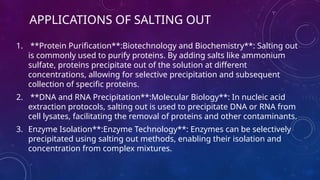 salting out.pptx. ( precipitation technique ) | PPT