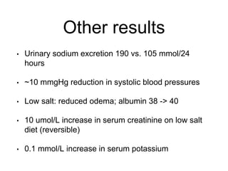 Salt intake in renal disease | PPT