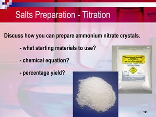 Salt preparation by titration | PPTX