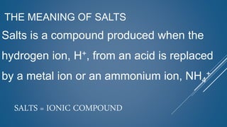 Salts | PPTX