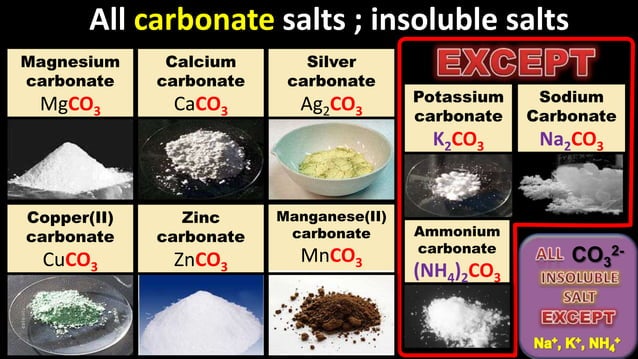 Chapter 8 : SALTS | PPTX | Chemistry | Science