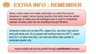 Chapter 8 : SALTS | PPTX