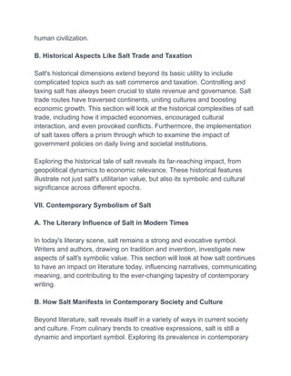 Salt's Literary Legacy: Symbolism, Bible Verses, and Famous Quotes | PDF