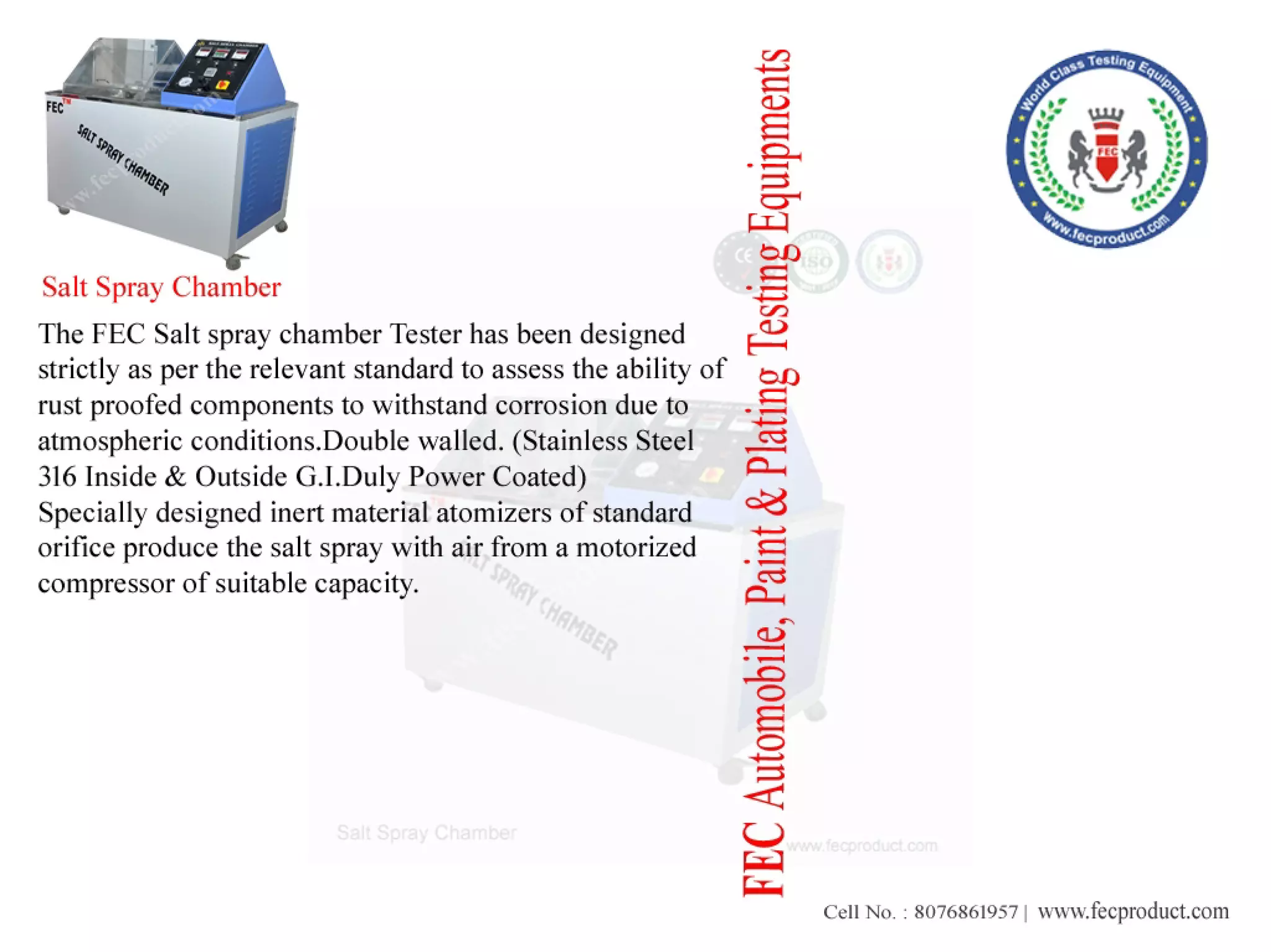 Salt spray chamber copy | PPT