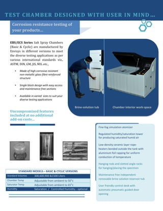 Salt Spray Chambers | PDF