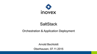 Saltstack - Orchestration & Application Deployment | PPT