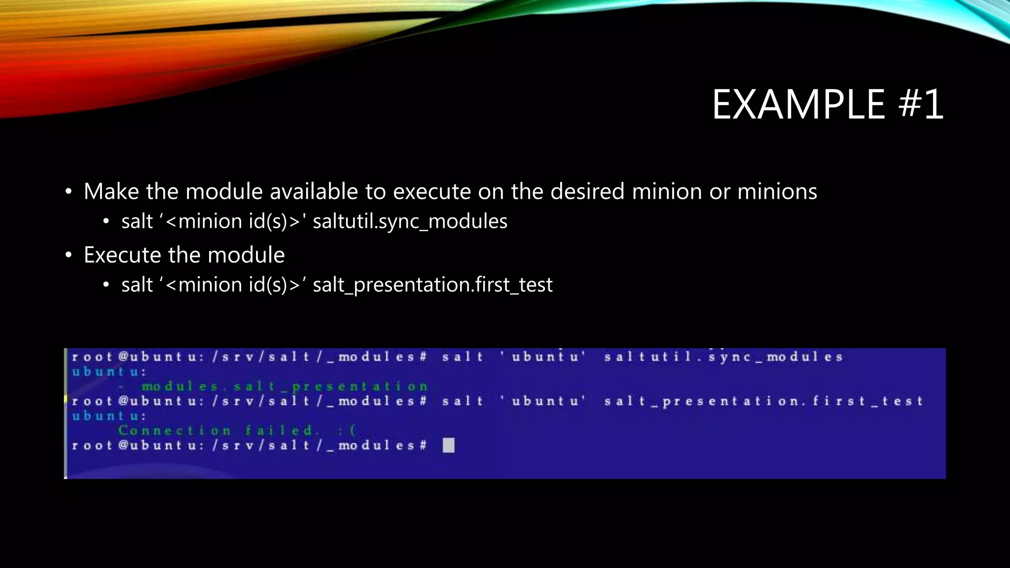 Writing Custom Saltstack Execution Modules | PPT