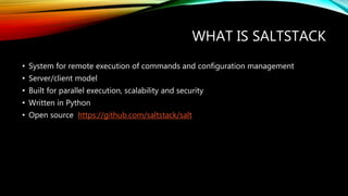 Writing Custom Saltstack Execution Modules | PPT