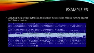 Writing Custom Saltstack Execution Modules | PPT