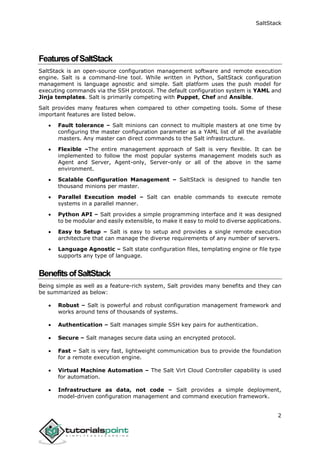 Saltstack tutorial | PDF