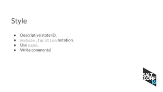 SaltStack Configuration Management Best Practices | PPT | Free Download