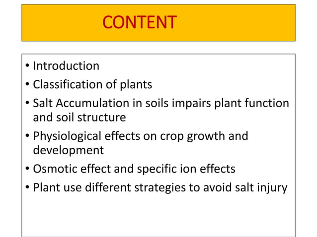Salt stress | PPTX