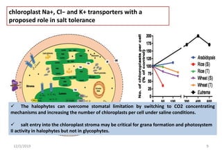Salt stressRole of Organelle Membranes in Salt Stress Sensing and ...