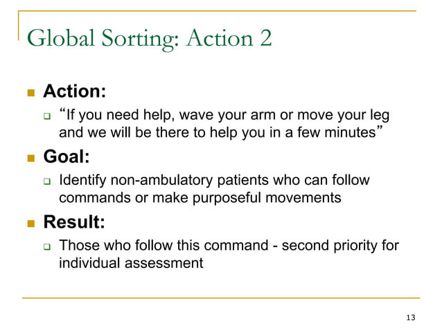 Salt Triage Powerpoint Ppt First Aid Injuries