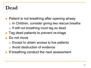 Salt Triage Prehospitalario y para atención de masas | PPT