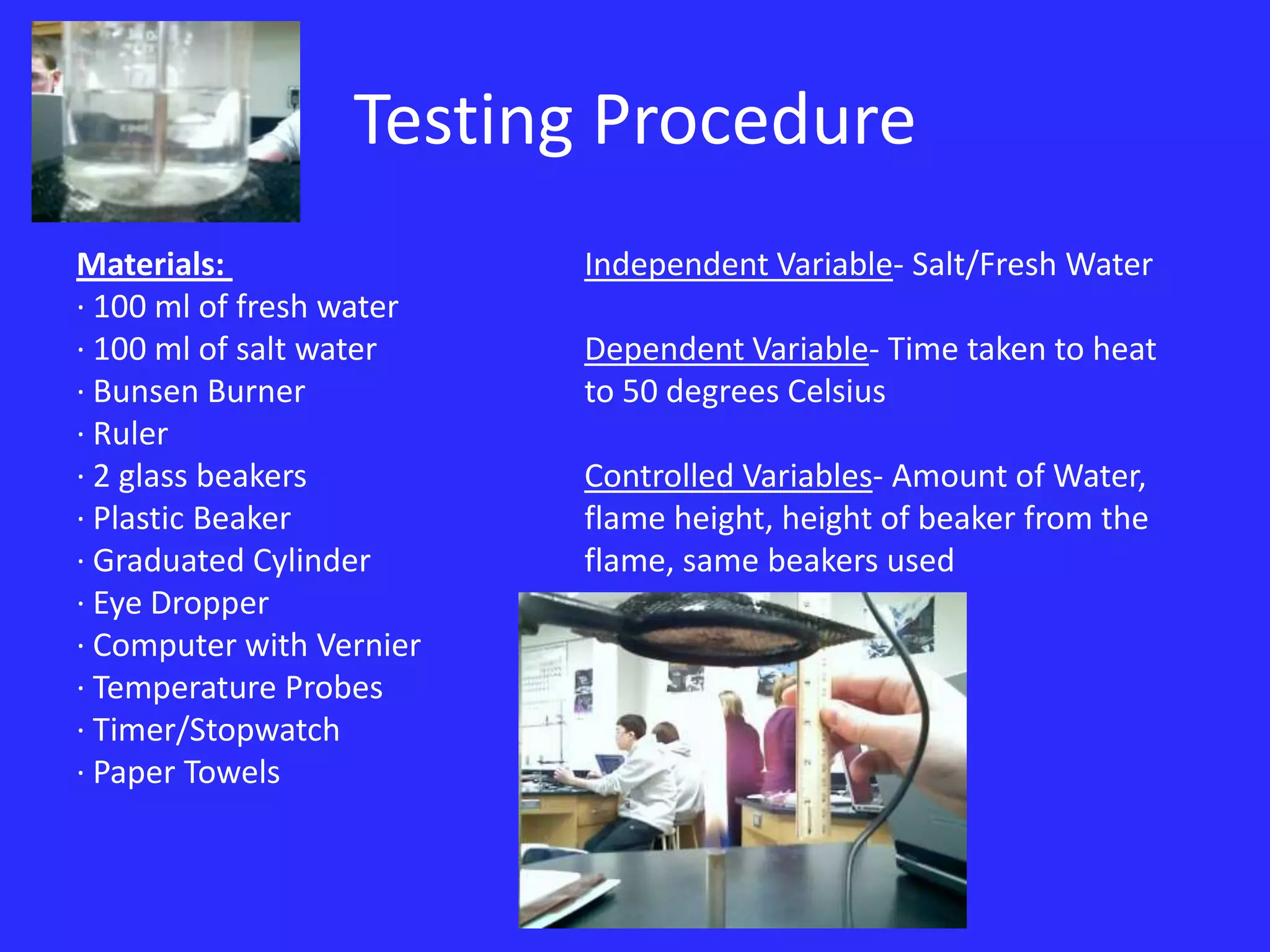 Salt Water And Fresh Water Experiment | PPTX
