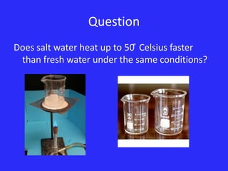 Salt And Water Experiment
