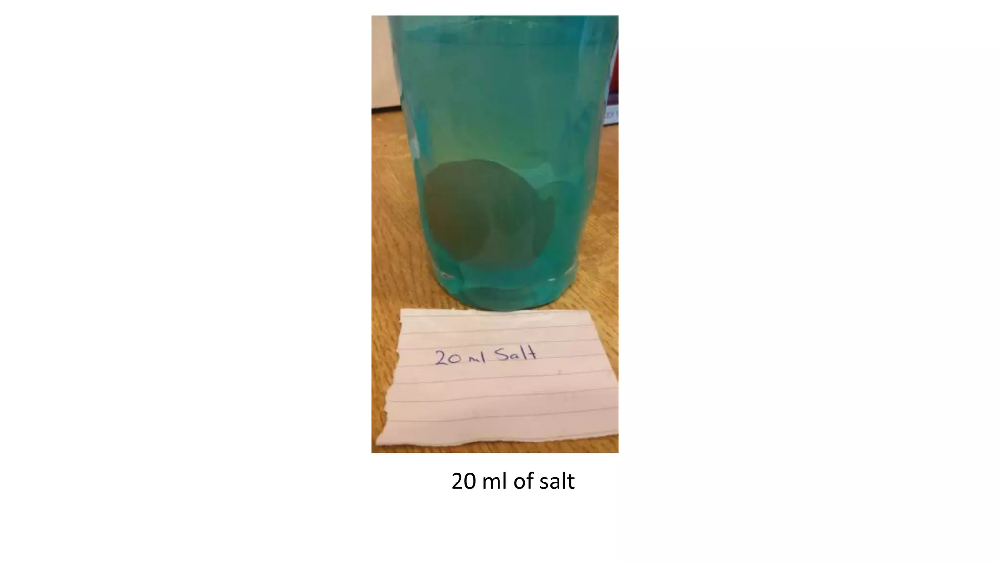 Salt water experiment | PPT