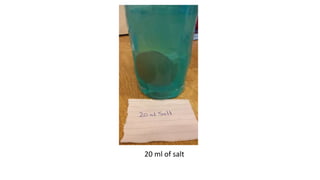Salt water experiment | PPTX