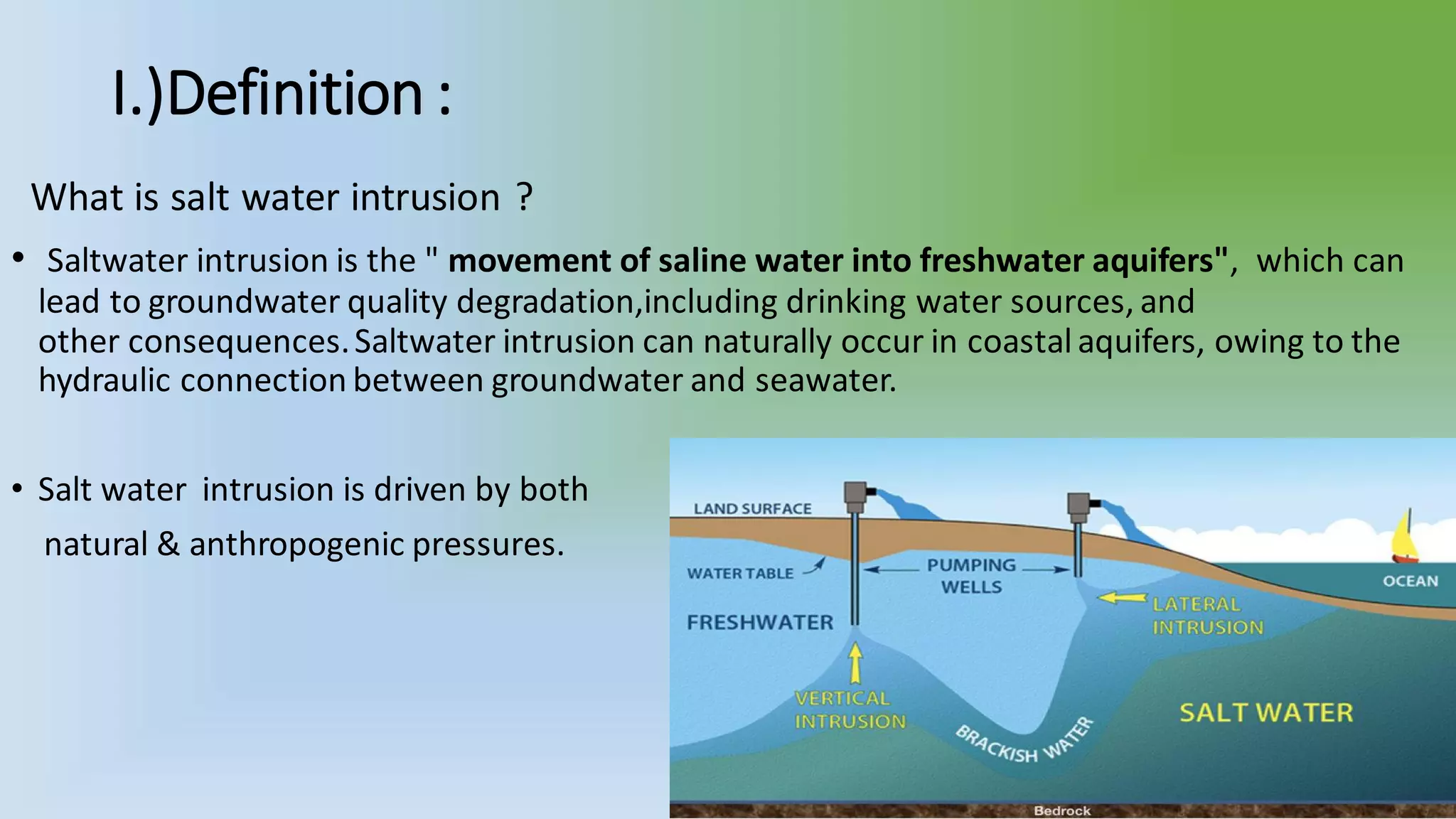 Saltwater intrusion | PDF