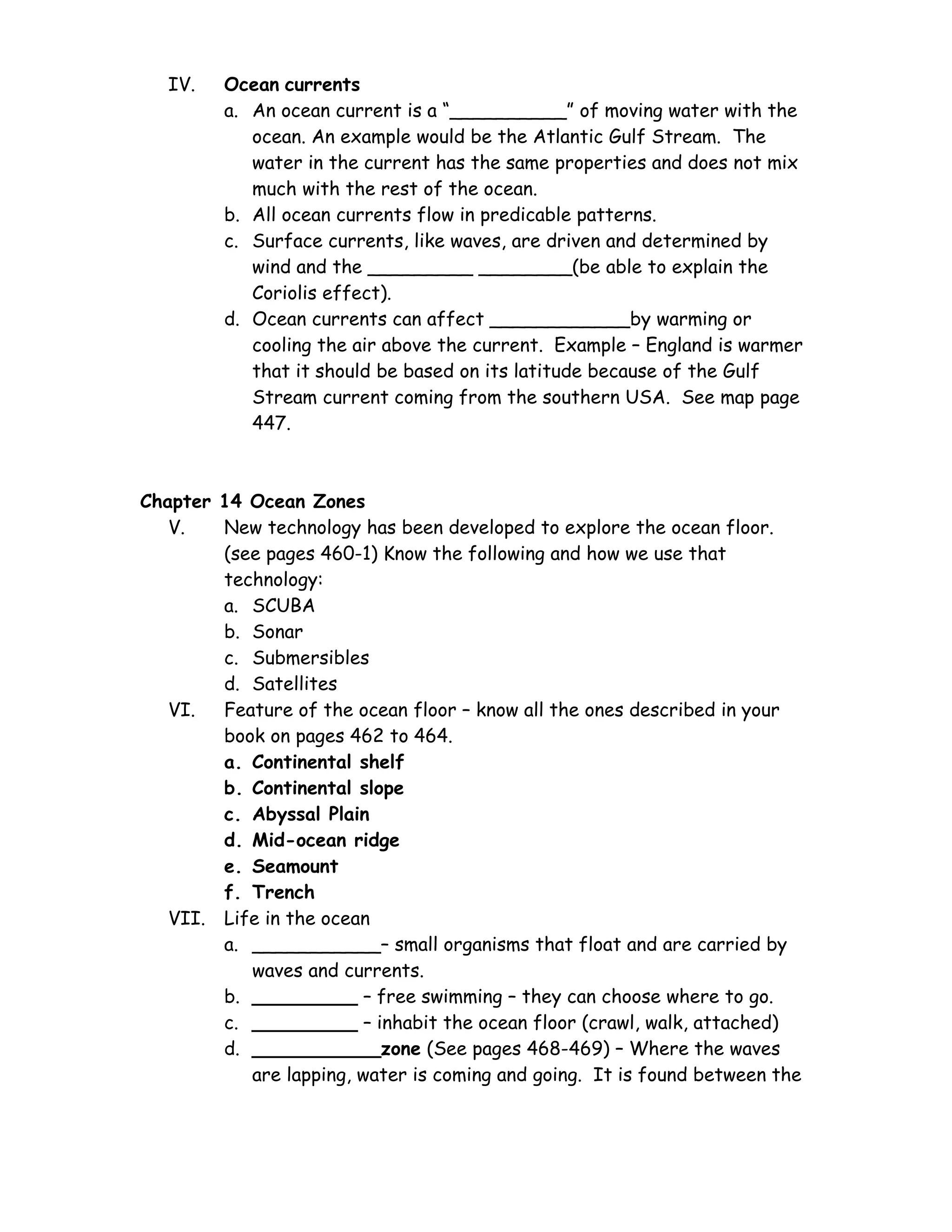 Salt water notes with blanks(ch13, 14)andie | DOC