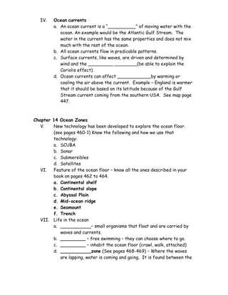 Salt water notes with blanks(ch13, 14)andie | DOC