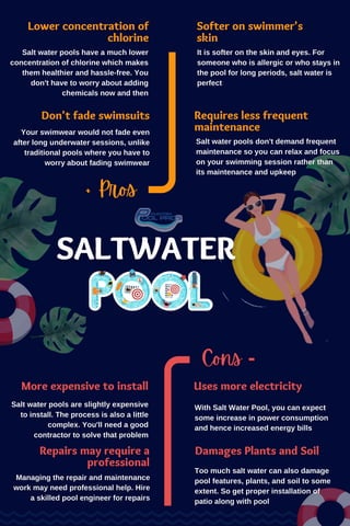 Salt water pool pros and cons - custom pool pros | PDF | Swimming | Sports