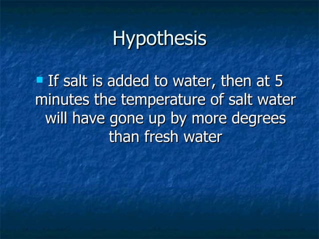 Salt Water Vs Fresh Water | PPT