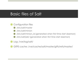 Salty OPS – Saltstack Introduction | PPT
