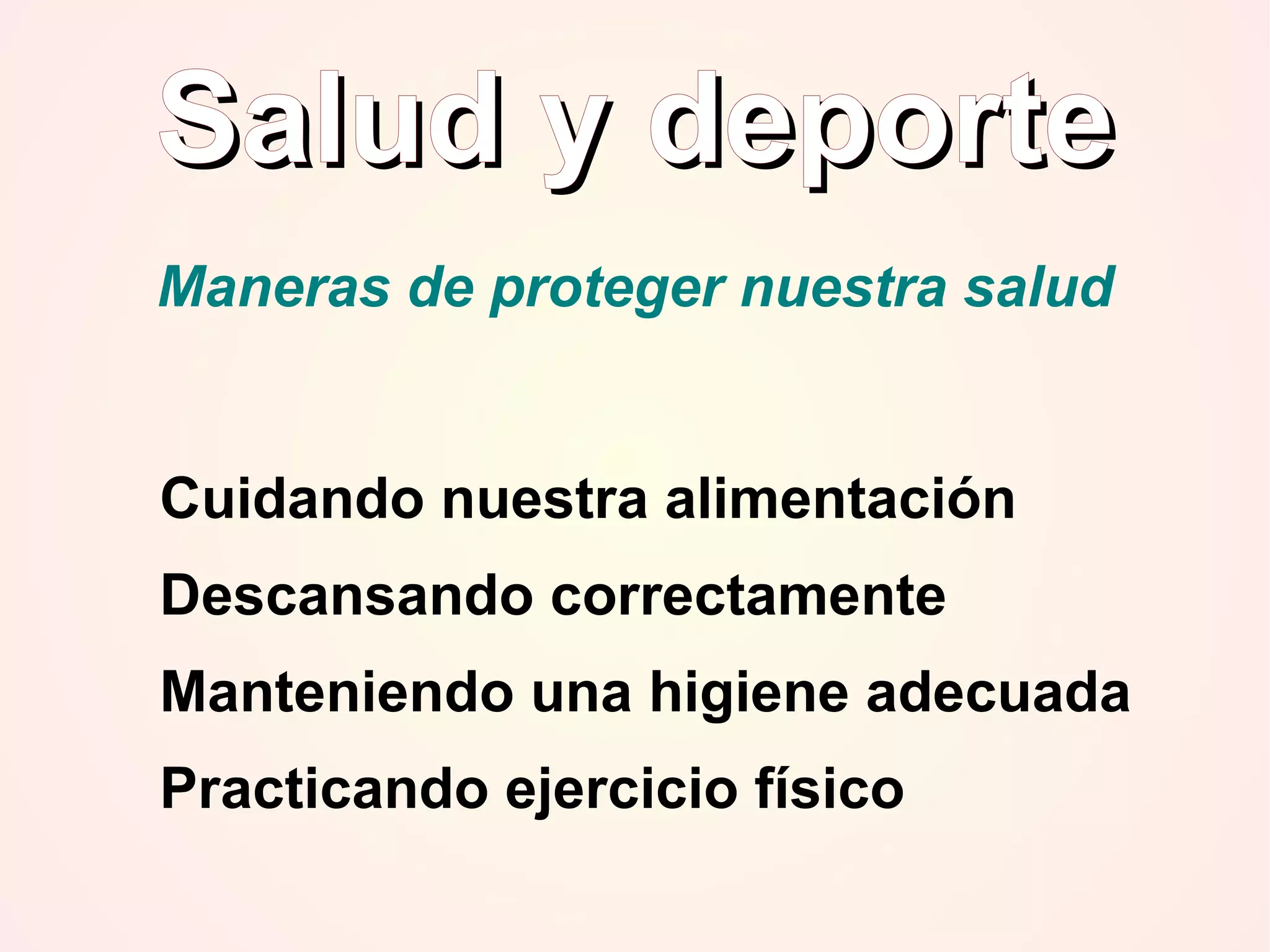 Salud y deporte | PPT