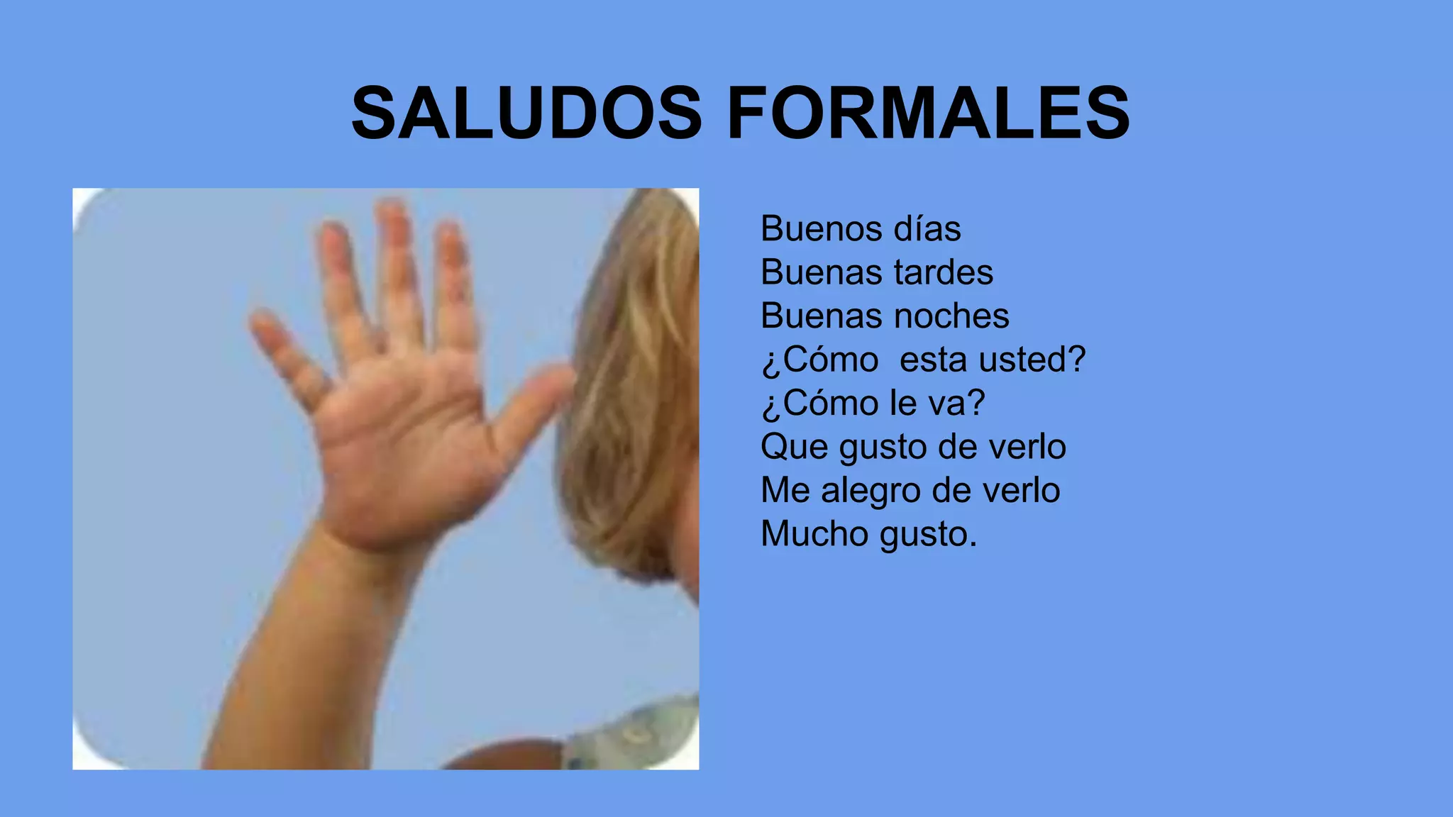 Saludos y despedidas | PPTX
