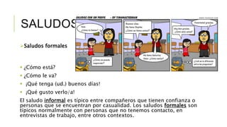 Saludos y despedidas | PPTX