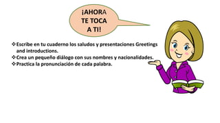 Saludos y presentaciones | PPT