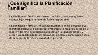 Salud reproductiva y planificación familiar | PPTX