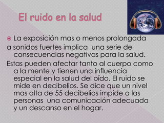 Salud ruido y accidentes de trafico marina garre | PPTX