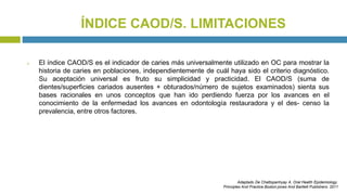Medición de la salud y la enfermedad en odontología comunitaria | PPTX