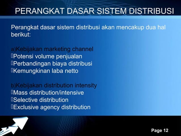 Saluran distribusi | PPT