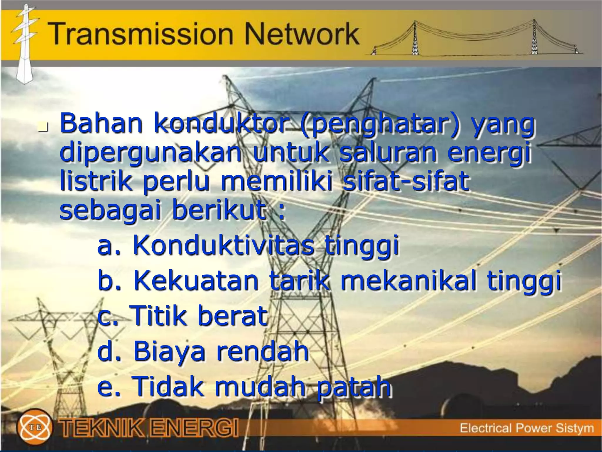 SISTEM SALURAN TRANSMISI TENAGA LISTRIK | PPTX