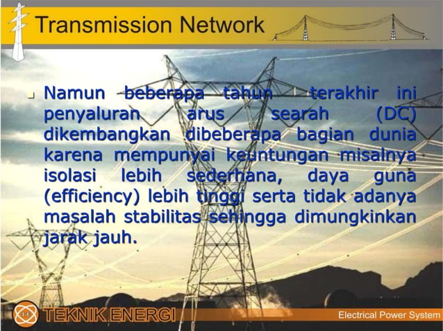 SISTEM SALURAN TRANSMISI TENAGA LISTRIK | PPTX