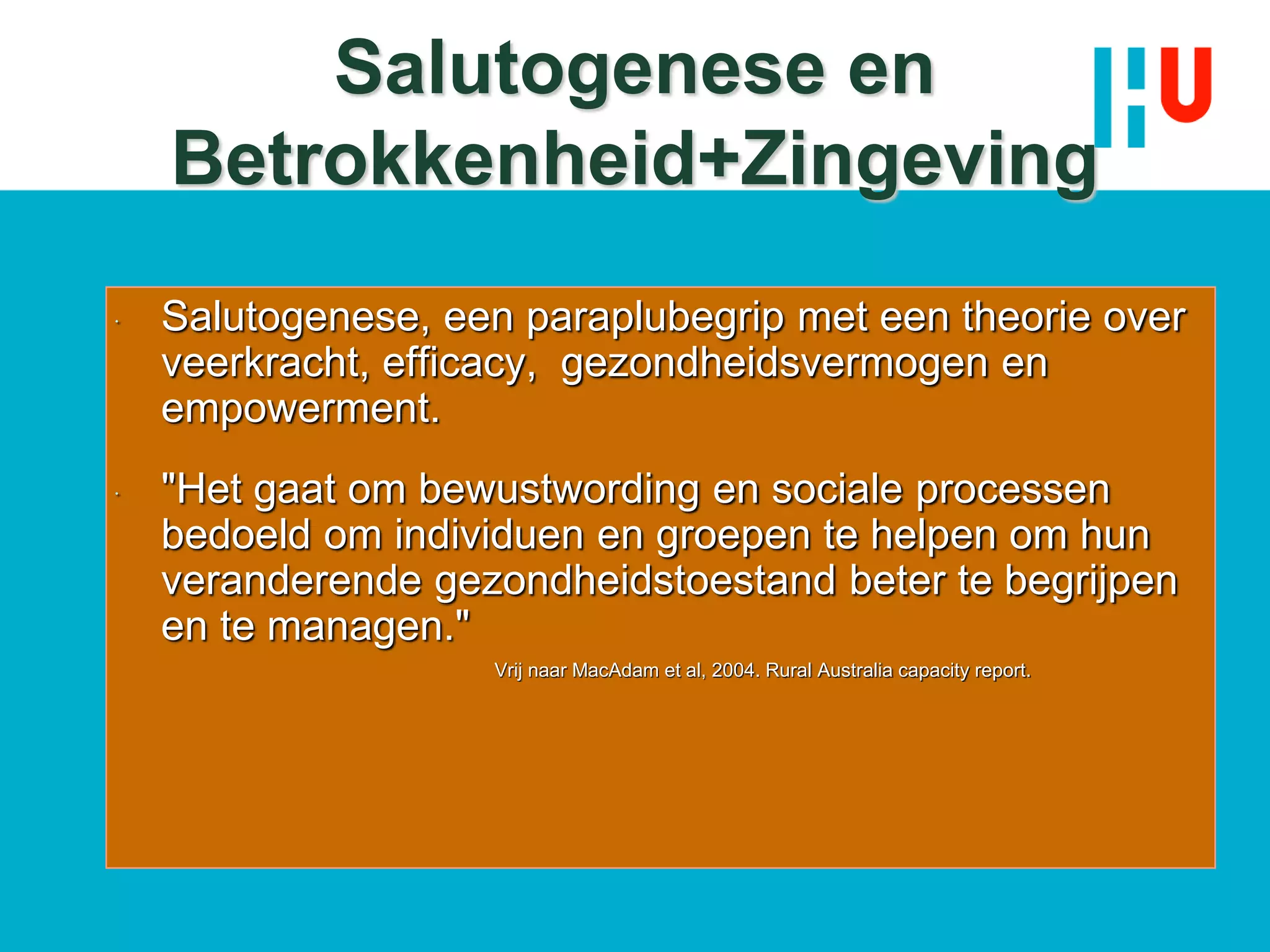 Salutogenesis -theory-nederlandsx | PPTX
